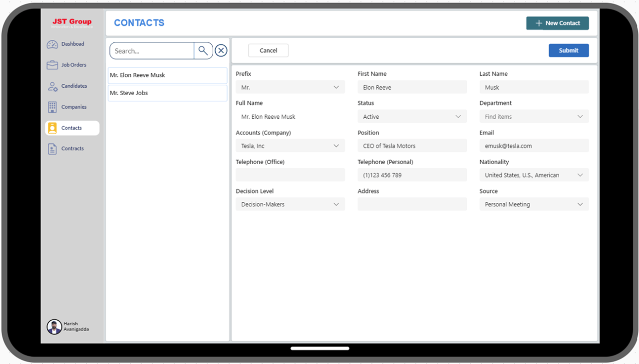 Case study: Recruitment Tracker Application - JST Group