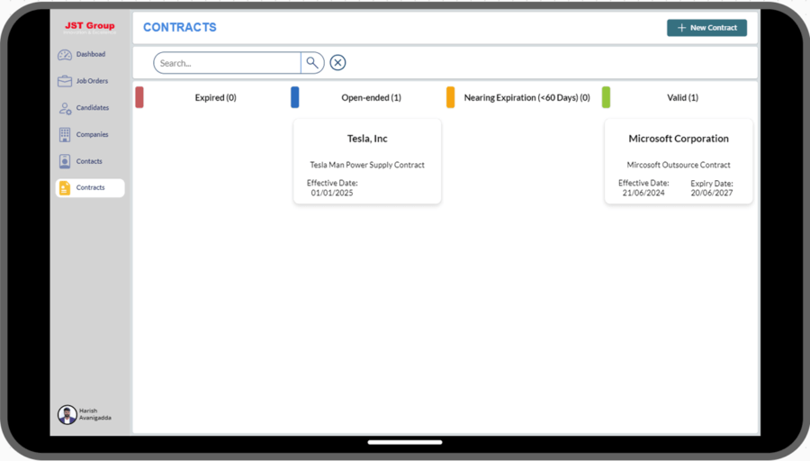 Case study: Recruitment Tracker Application - JST Group